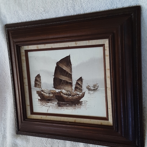 Artist P. Wong | Wall Decor | P Wong Oil Painting On Canvas With ...